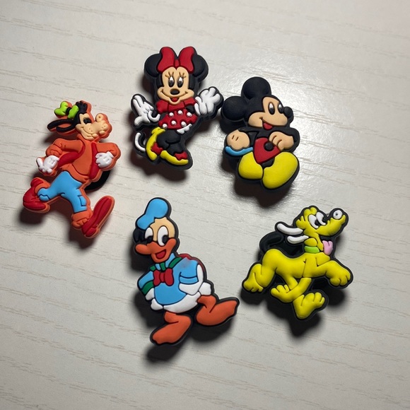 Accessories | Disney Croc Charms Set Of 5 Croc Inserts Mickey And ...